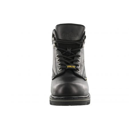 Cactus Men Black Steel Toe Work Boots Oil Resistant 622S – Shoe City